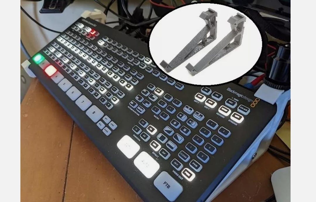 Angled Stand Holder Bracket for Blackmagic ATEM Mini Extreme & ISO [20º ...