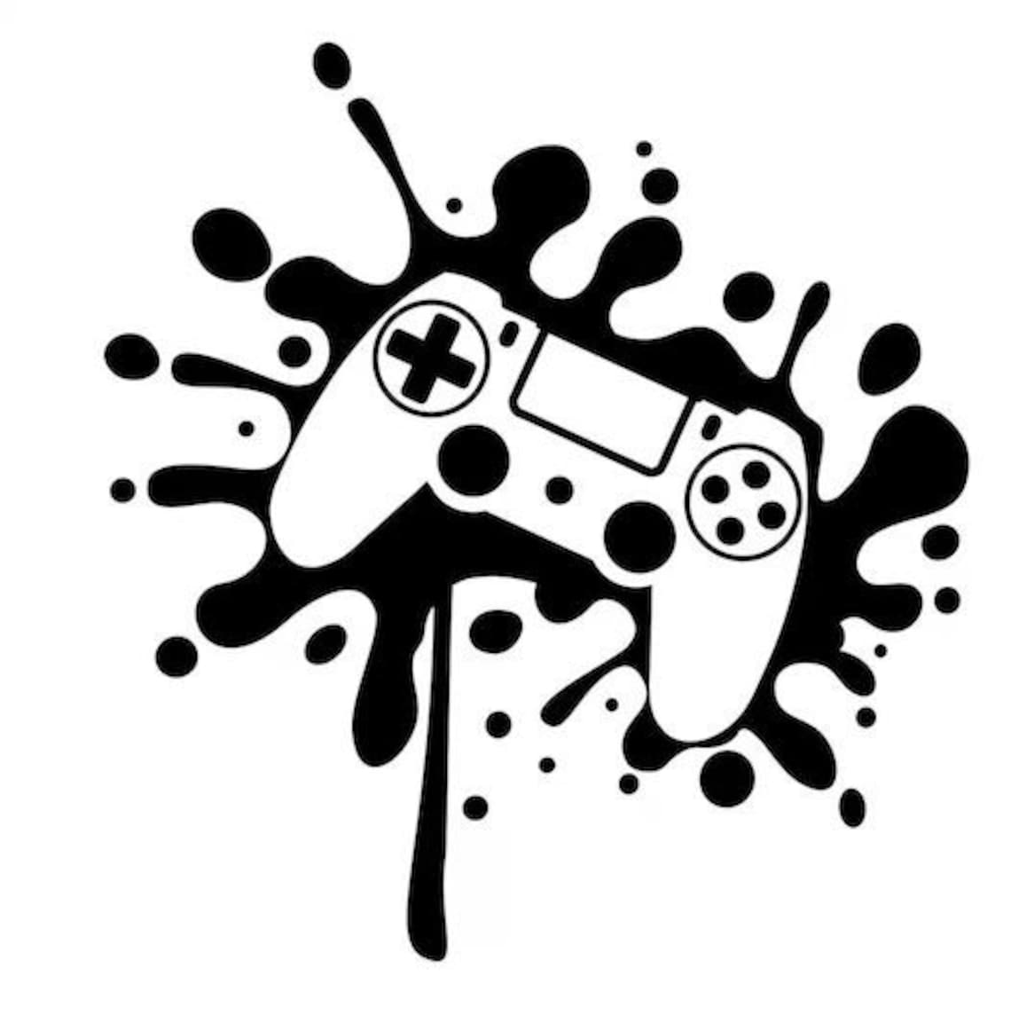 Gaming Controller Svg, Controller Svg, Spatter Svg, Video Game ...