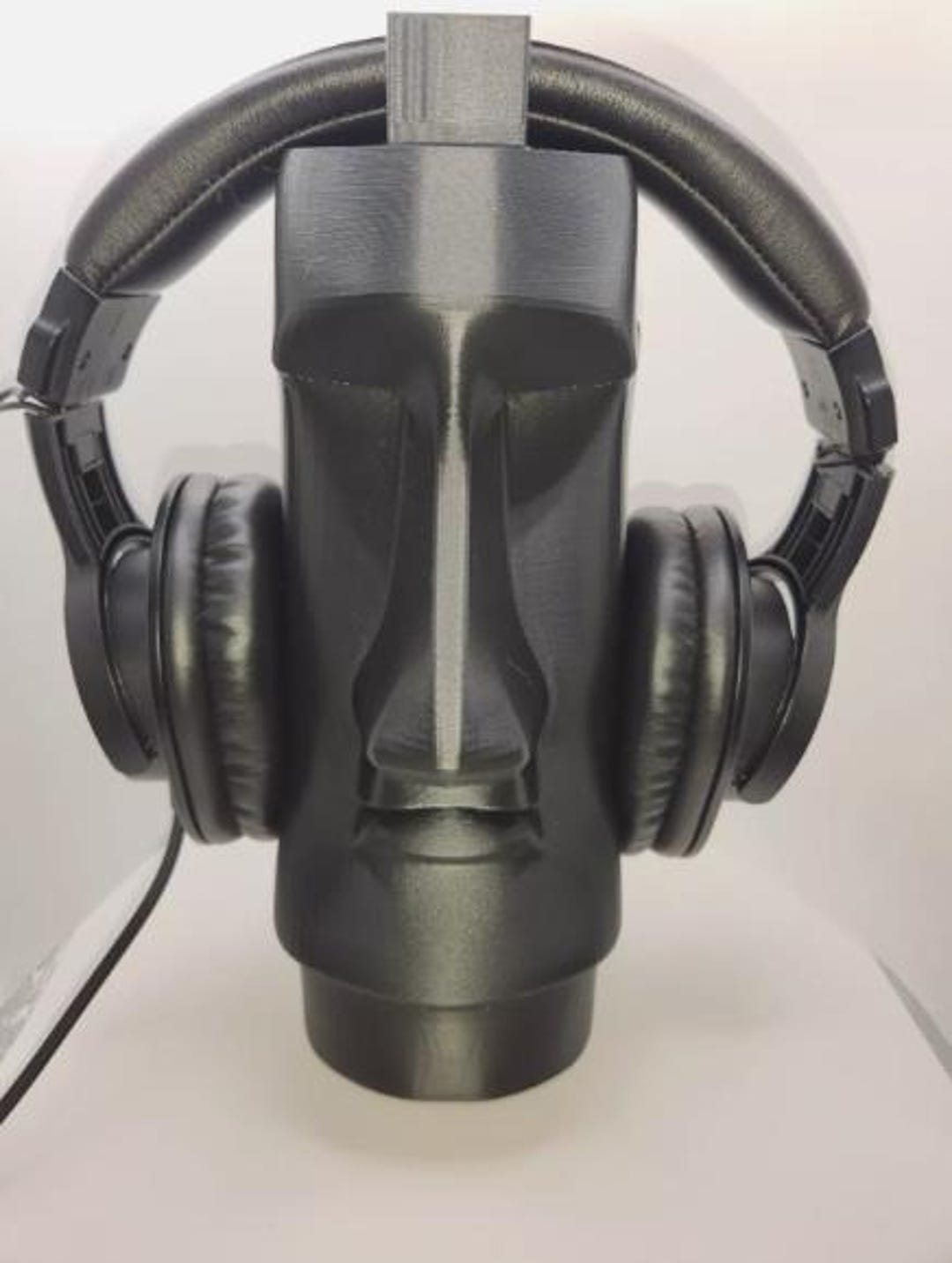 Moai Statue Headphone Rack! Easter Island Sculpture Headset Hanger - Etsy