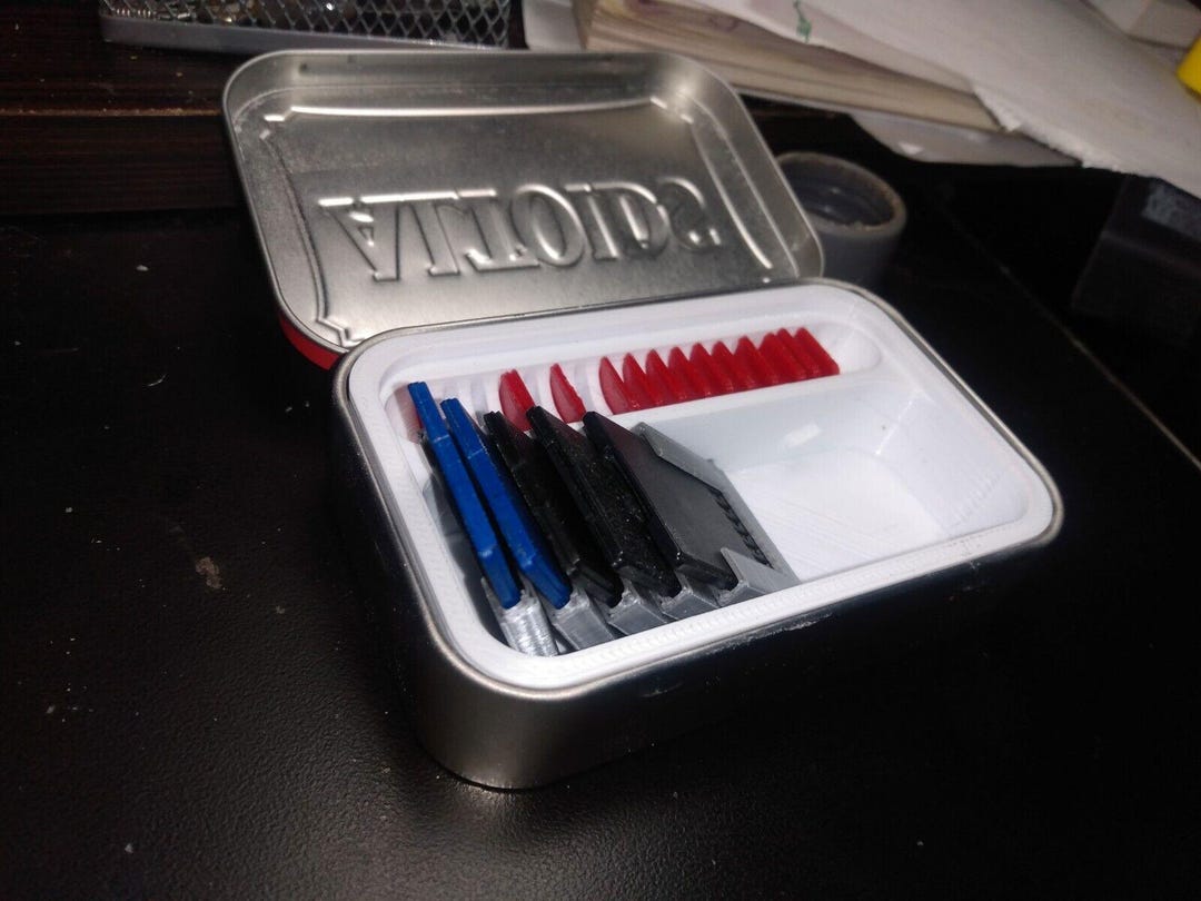 SD Card Holder Storage Rack (micro & Std) Insert for an Altoids Tin 3D ...
