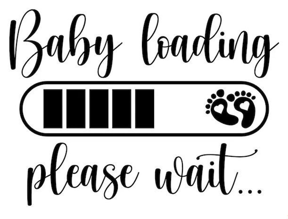 Baby Loading Svg, Pregnancy SVG, Baby Shower SVG, Baby Girl Svg, Funny ...