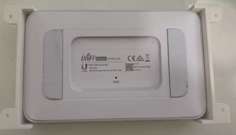 Wall Mount Under Desk Mount Bracket for Ubiquiti USW Lite 8 Poe 8-port ...
