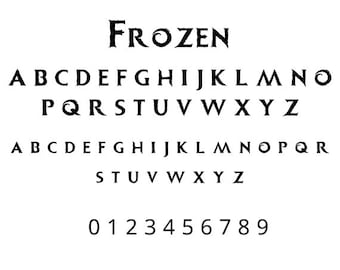 Frozen Font, Frozen 2 Font, Frozen Letter Font, Frozen Font Svg, Frozen ...