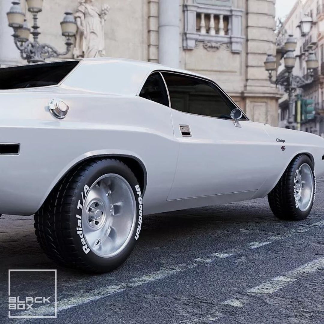 1/24 1/25 Scale Model Wheels Muscle Car Rallye Front and Rear Set Resin ...