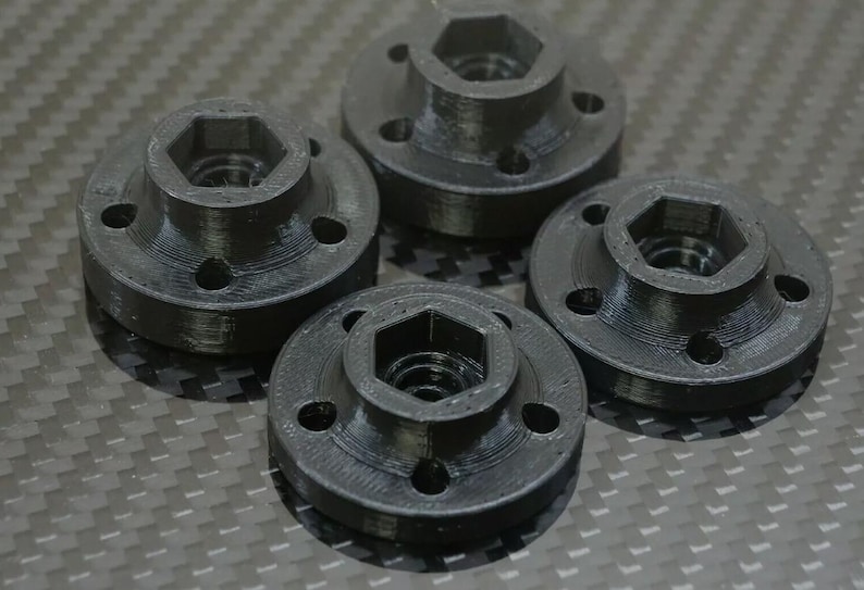 Tamiya Clod Buster Wheel Hex Hub Adapters for Axial Wraith / TXT Tires ...