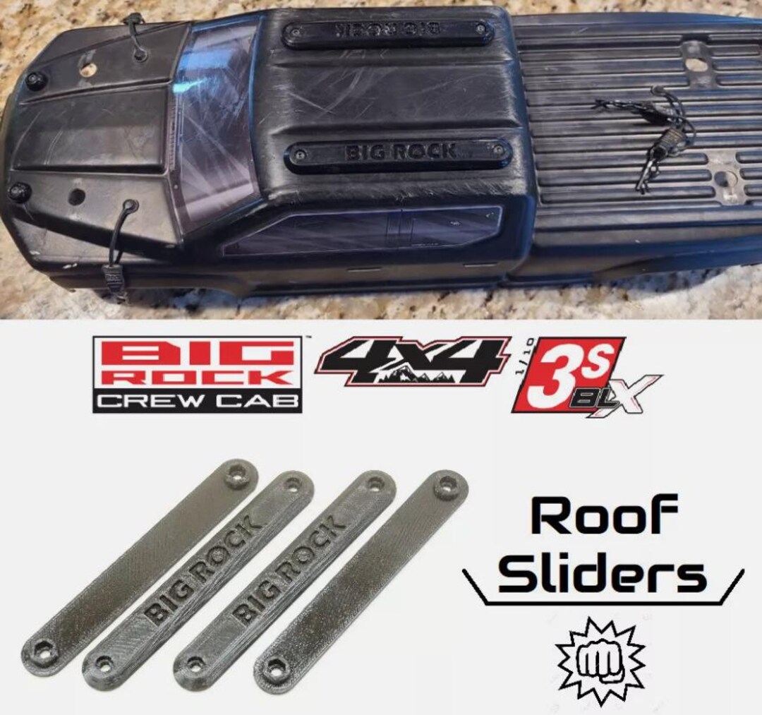 Roof Slider Skid Plate Set for the Arrma BIG ROCK 3s 4x4 Truck Rack - Etsy