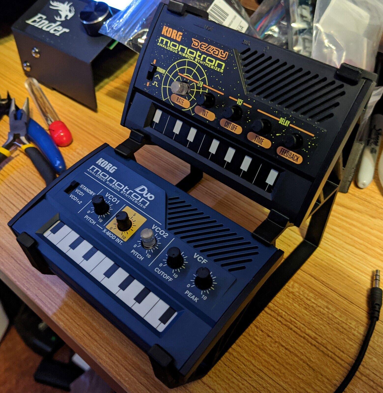 Convenient Dual Angled Stand Arms for KORG Monotron Analog Ribbon ...