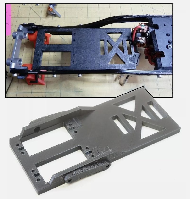Dual Servo Mount / Winch Mount and Battery Tray for Axial SCX10 - Etsy