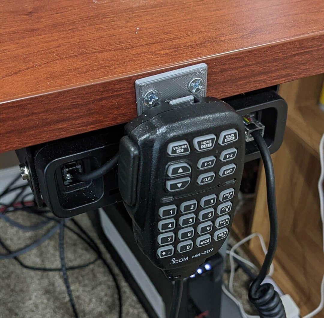 Mountable Mic Hanger for Icom IC-2730 Dual Band Digital Transceiver (4 ...