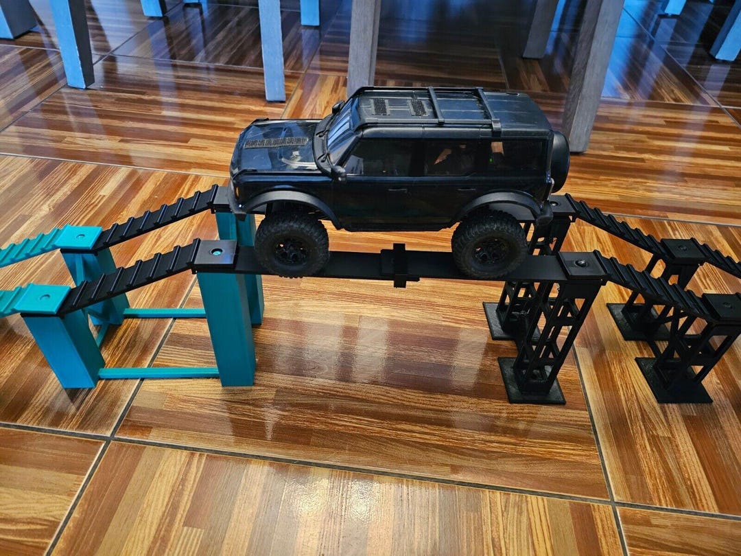 3D Bridge Scale Crawler Course for RC Traxxas Trx4m, SCX24 1/16 - 1/18 ...