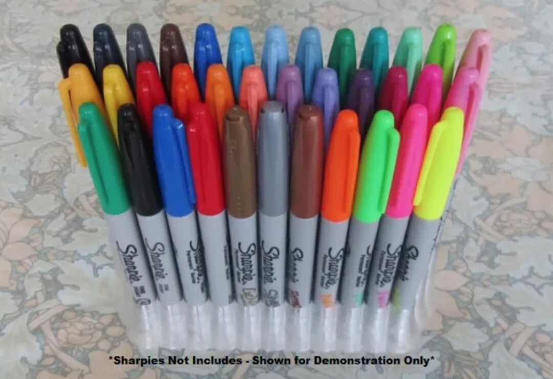 Large 36 Count Sharpie Holder / Display Organizer for Fine Point ...