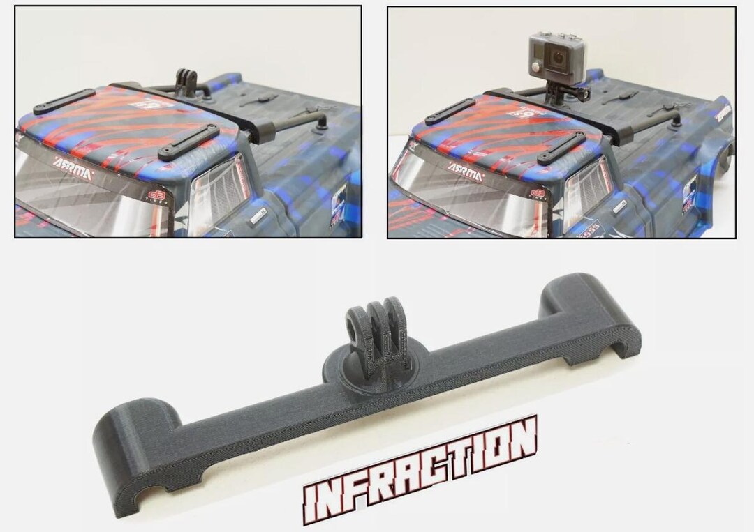 Gopro Camera Mount for Arrma Infraction 6s 1/7 Onroad Car Action Cam ...