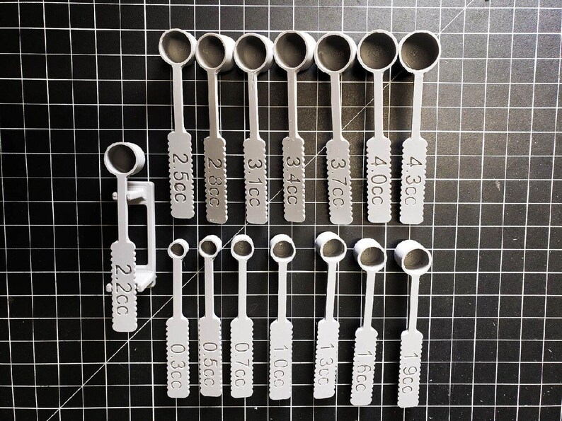 Pistol Powder Measure Reloading Kit 0.5cc - 4.3cc Spoon Scoop Dippers ...