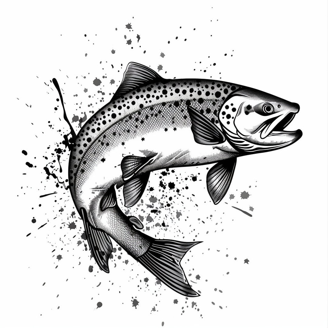 Trout Fishing Svg, Trout Fish Svg, Trout Svg, Trout Fish Clipart, Trout ...