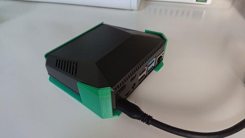 Wall Mount Bracket Holder for Raspberry Pi 4 Argon One Case (V1 & V2 ...