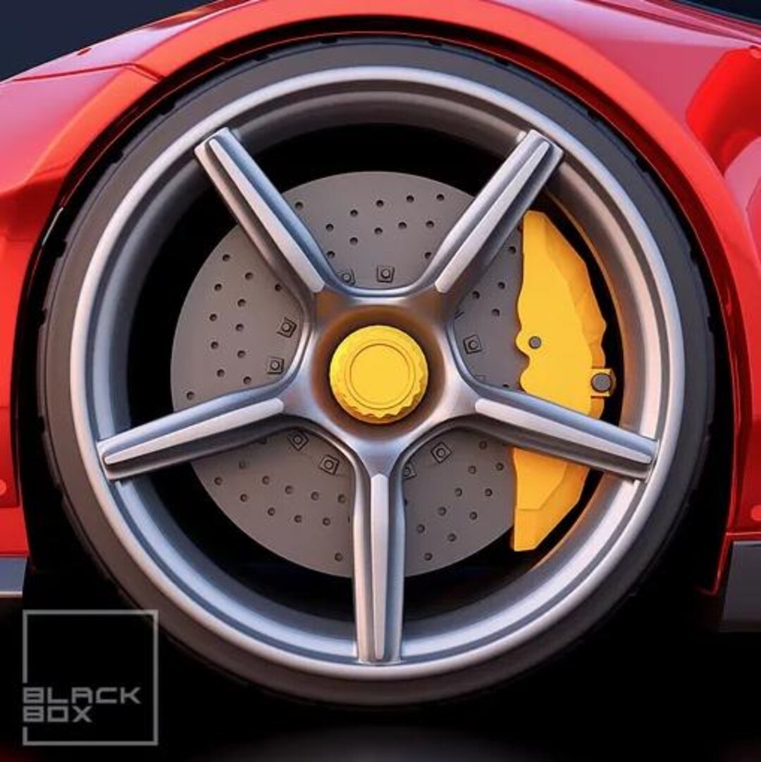 1/24 1/25 Scale Model Wheels Ultra Light 5 Spokes Style Wheel Set Resin ...