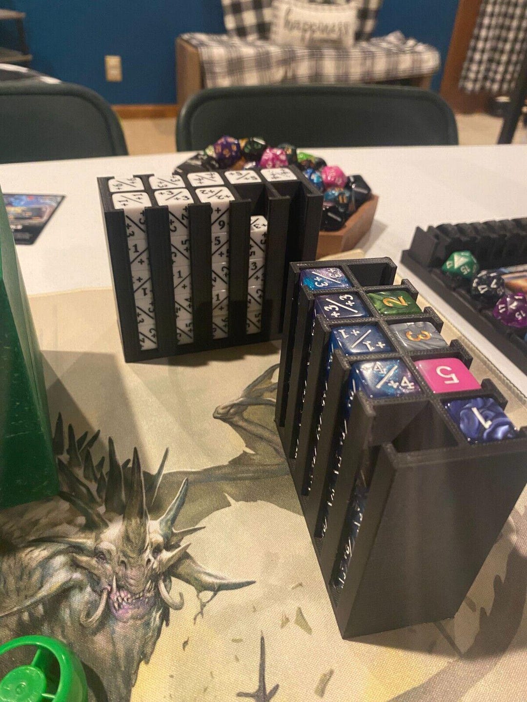 MTG Commander Dice Holder With 50pc Capacity, Dnd, Tabletop, Board ...