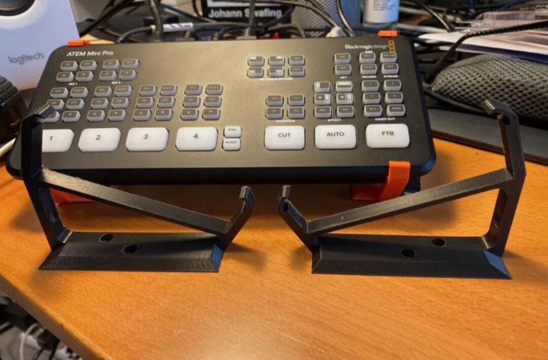 Angled Stand Wall Mount for Blackmagic ATEM Mini, Mini Pro, and Proiso ...