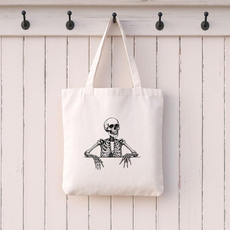 Skeleton Peeking SVG PNG JPG – Creepy Human Skeleton Drawing, Horror ...