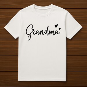 Grandma SVG, PNG, JPG, Grandma Typography Lettering With Hearts ...