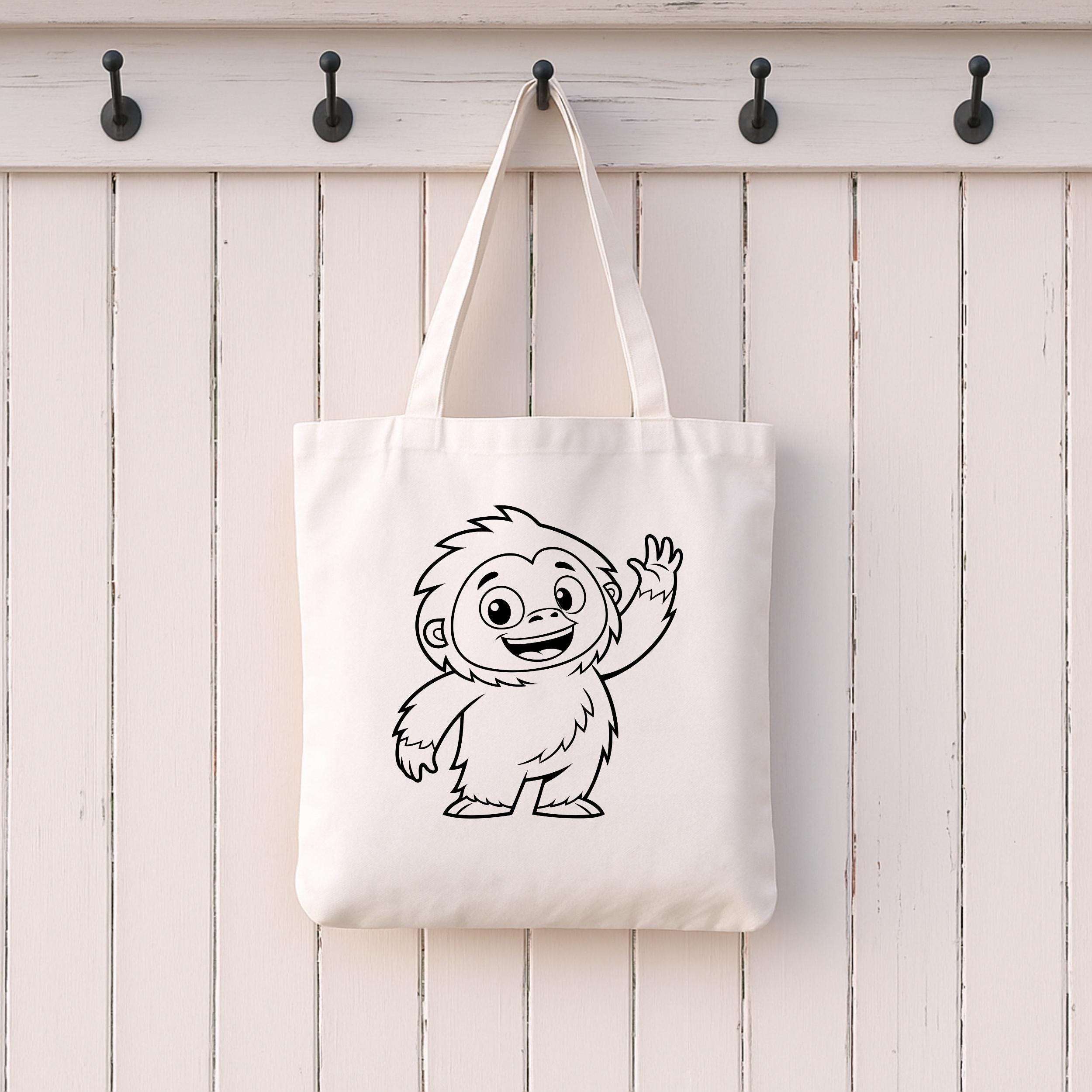 Cute Yeti SVG PNG – Smiling Cartoon Yeti Clipart for Kids, Bigfoot ...