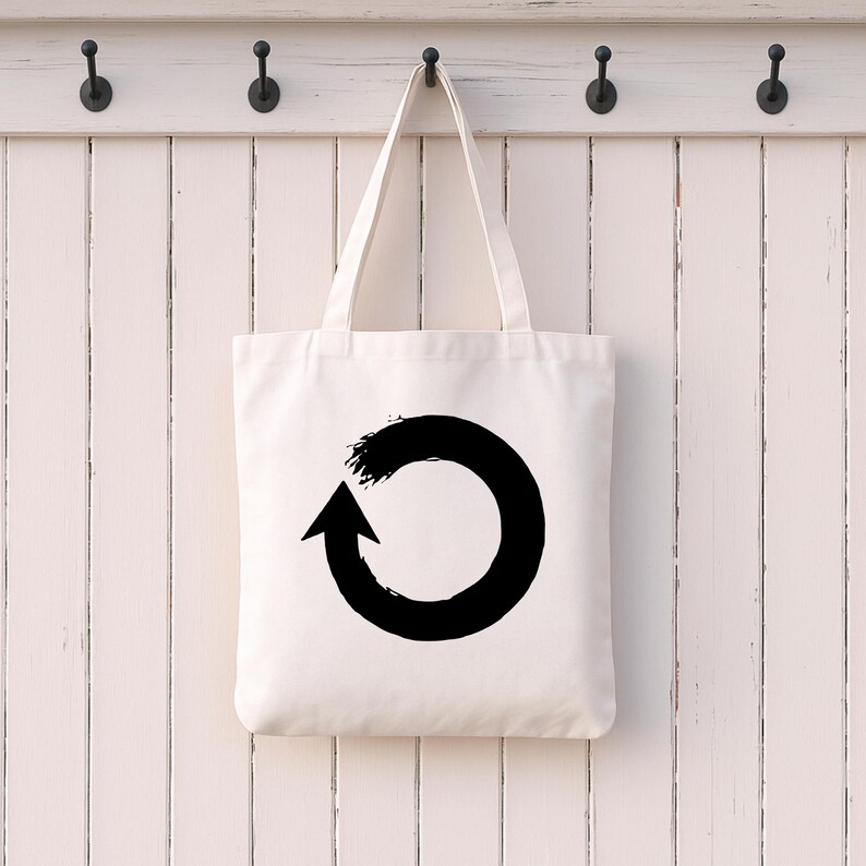 Brush Stroke Arrow Circle SVG PNG – Hand Drawn Recycle Symbol, Grunge ...