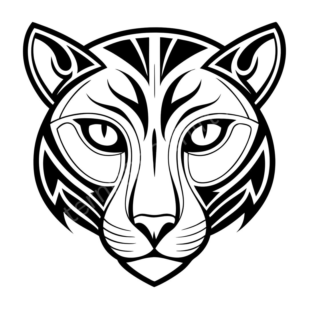 Wild Cat Svg Png Jpg – Fierce Anima Cat Head Design, Wildcat, Wildcat ...