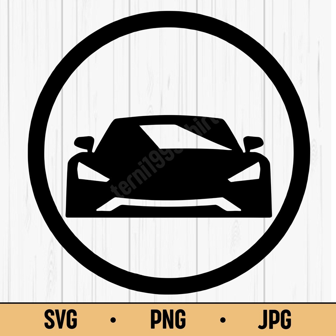 Car Front View Logo SVG PNG JPG – Vehicle Icon Vector, Digital Download ...