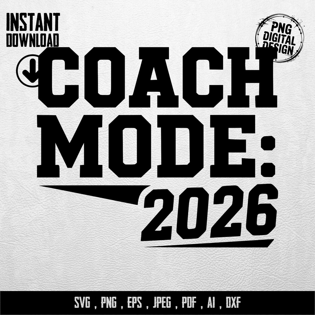 Coach Mode 2026, Team Coach Png Svg Files, Sports Coach Graphics ...