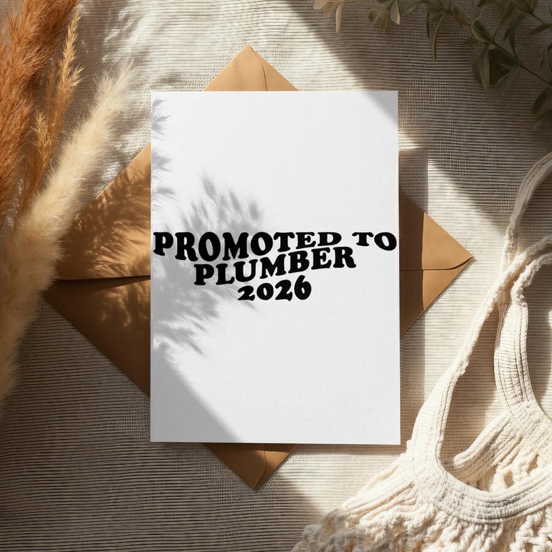 Promoted to Plumber 2026 Digital Design SVG PNG Clipart, Funny Plumber ...