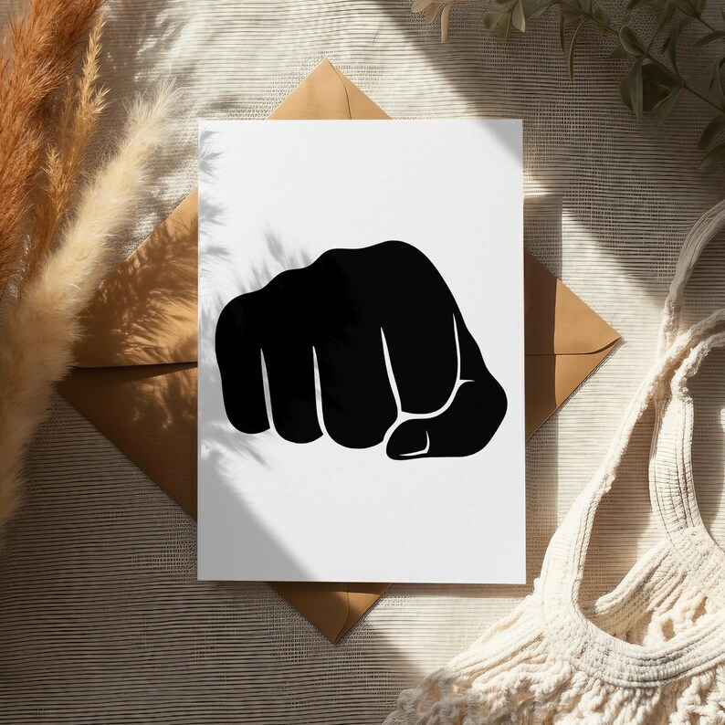 Clenched Fist Digital Art, SVG PNG EPS, Vector Clipart, Fist Bump ...