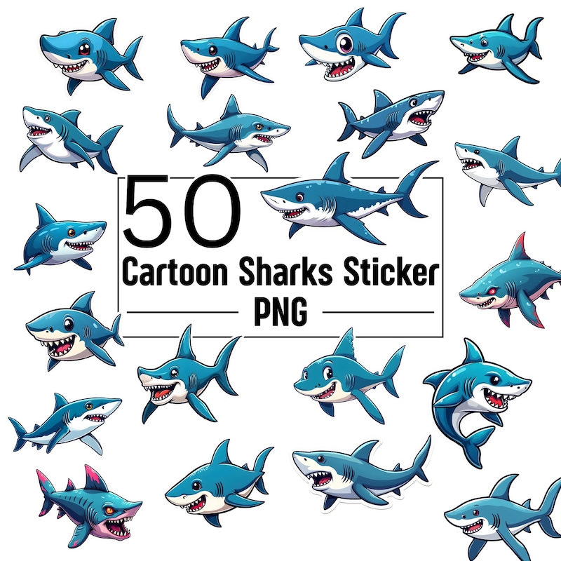 Shark Wall Sticker - Etsy