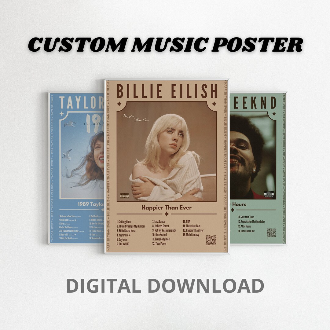 Custom Music Album Poster, Custom Music Poster, Digital Poster Artist ... Custom Music Album Poster, Custom Music Poster, Digital Poster Artist ...