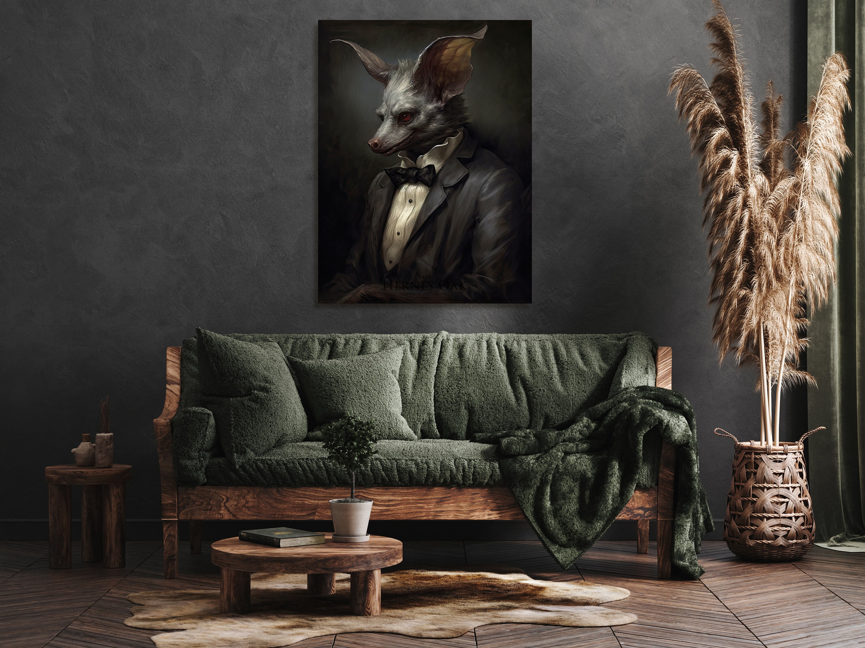 Black Bat Gothic Wall Art Dark Art Spooky Print Dark - Etsy