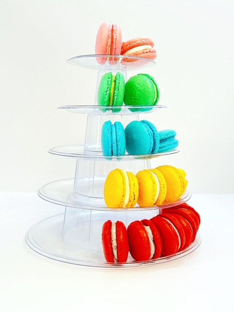 5 Tier Macaron Tower | Adjustable and Reusable - Etsy