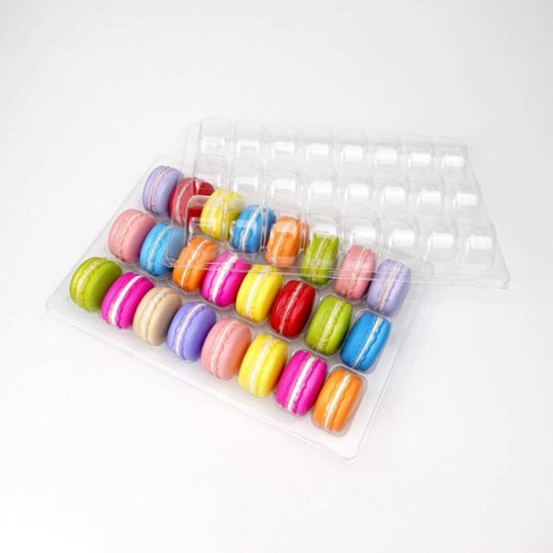 24 Cavities Macaron Clamshell PET - Etsy