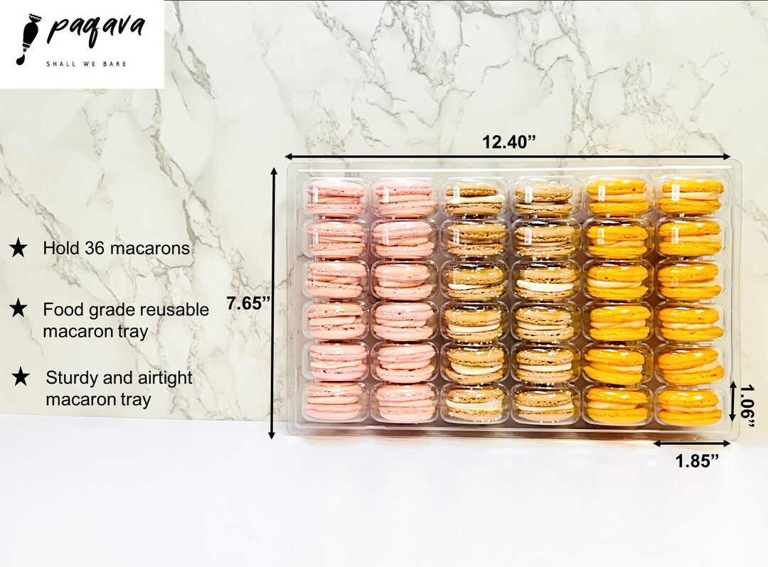 36 Cavities Macaron Clamshell PET Perfect for Macaron Ice Cream or Ice ...