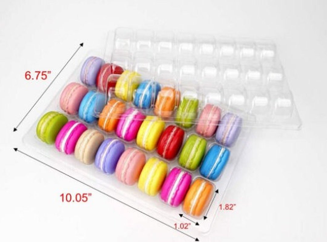 24 Cavities Macaron Clamshell PET - Etsy
