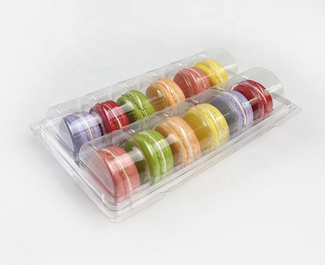12 Cavities Macaron Clamshell PET Perfect for Macaron Ice Cream or Ice ...