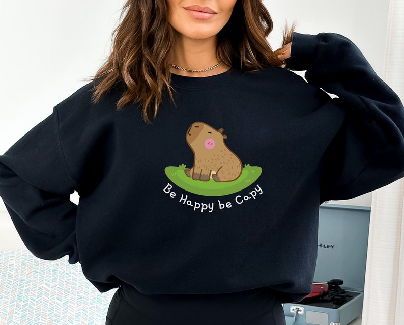 Cozy Capybara Sweatshirt - Gift for Capybara Lovers - Etsy