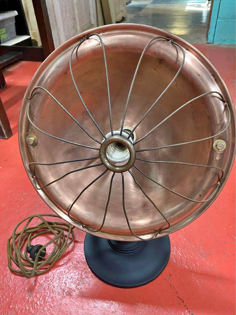 Vintage Space Heater With Copper Reflector - Etsy