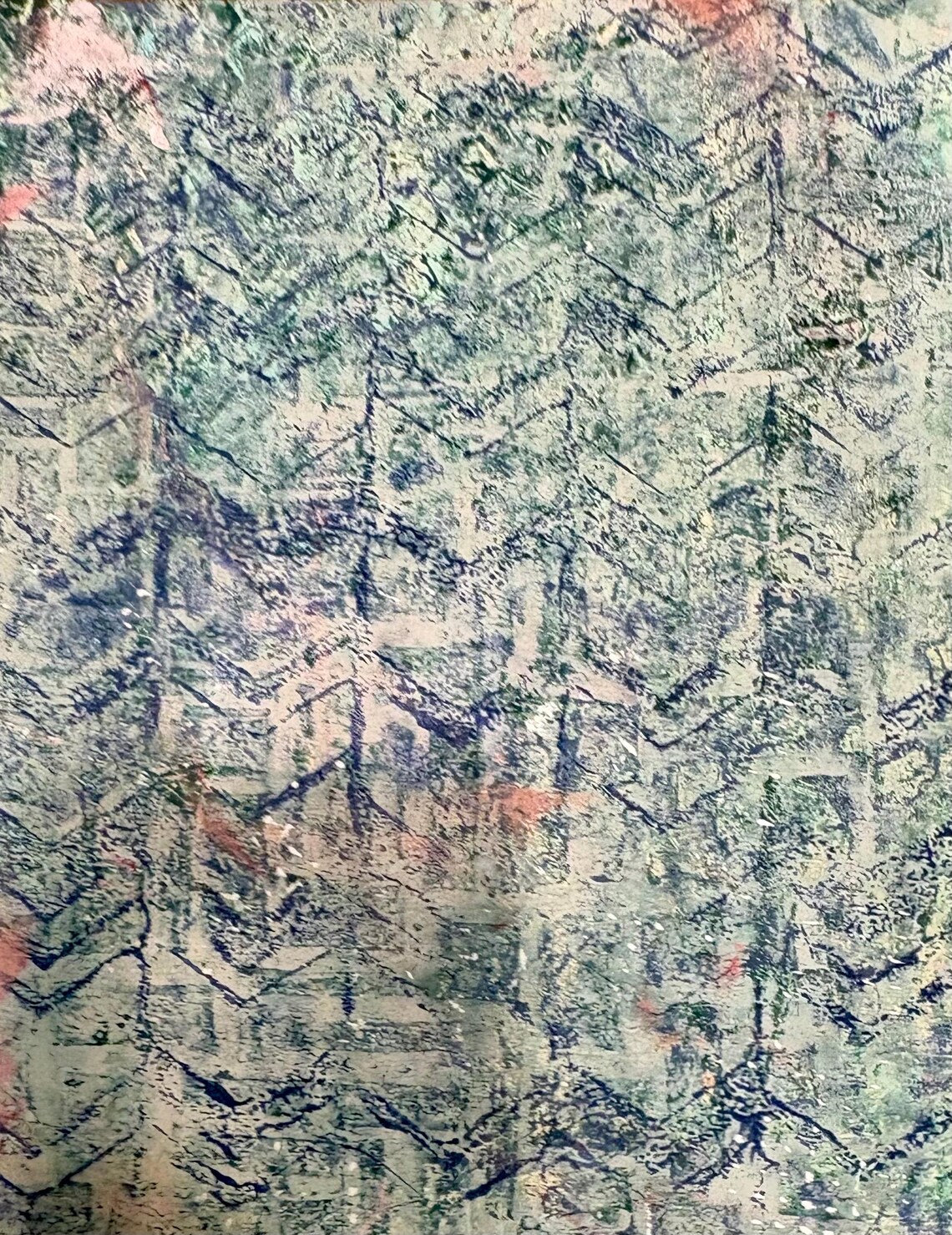 Assorted Blue Gelli Plate Handmade Papers for Use in Collages, Art ...