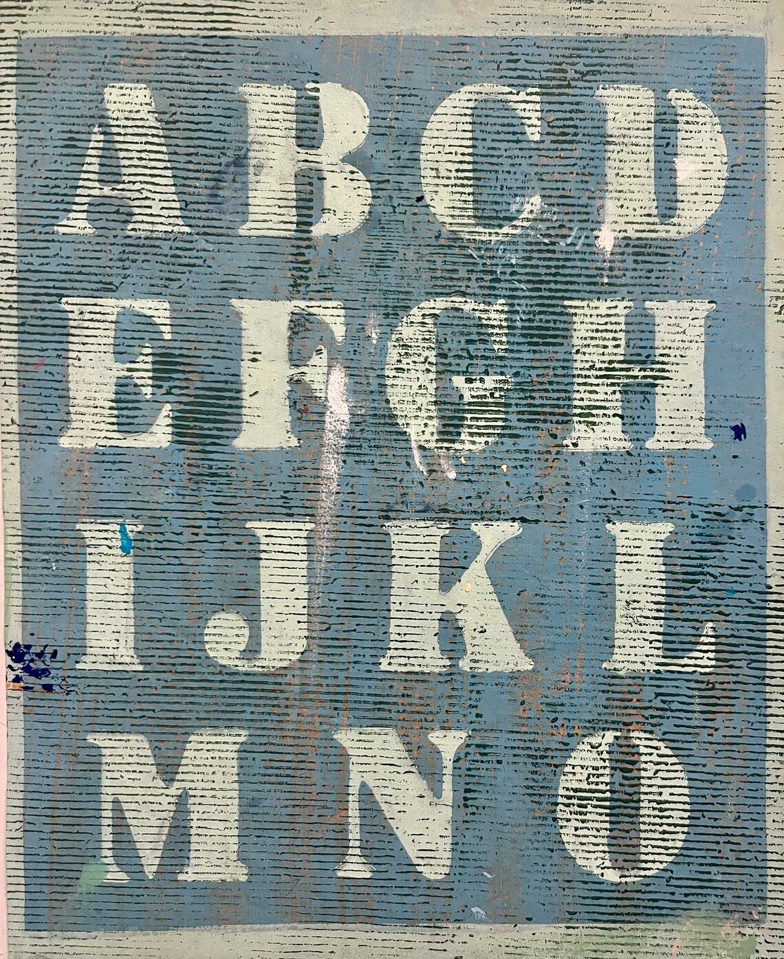 Assorted Blue Gelli Plate Handmade Papers for Use in Collage, Art ...