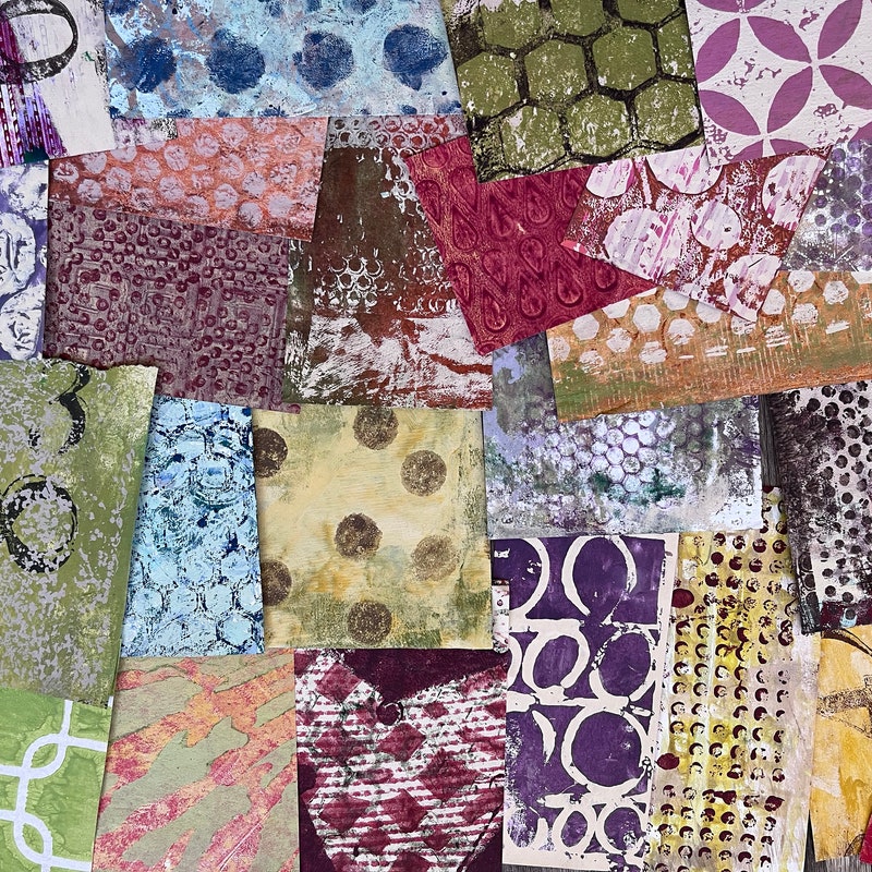 Hand Painted Papers - Etsy