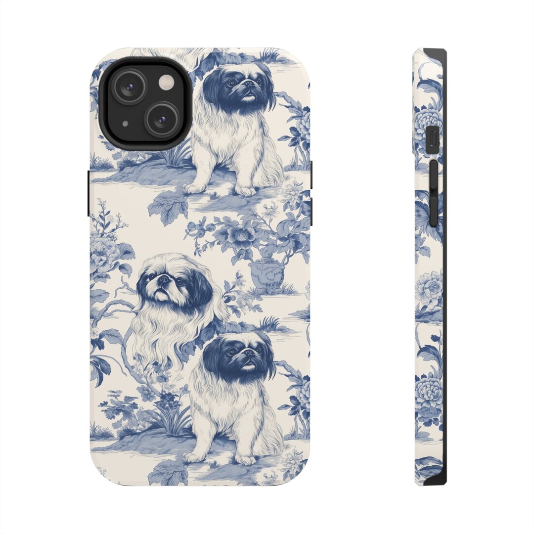 Pekingese Porcelain Pattern Tough Phone Case - Etsy