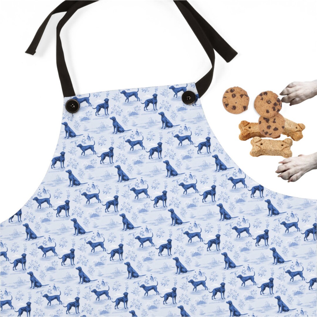 Labrador Toile Apron, Gift for Lab Dog or Labrador Retriever Owner Gift ...