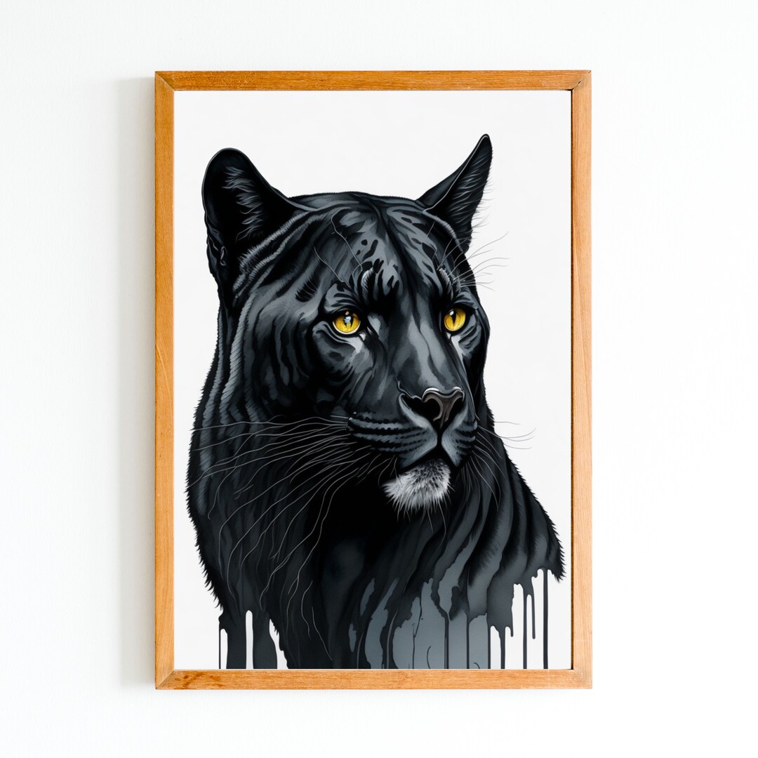 Watercolor Black Panther Printable Art Black Panther Print Download ...