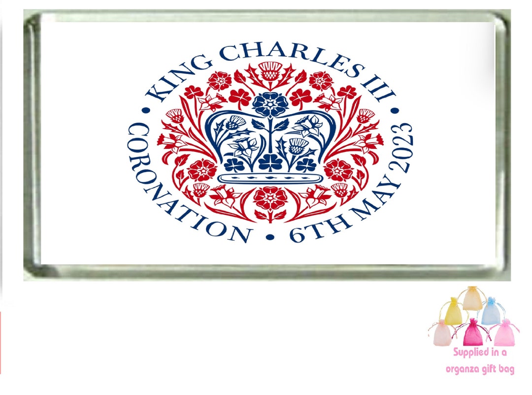 King Charles III Emblem Coronation Gifts Souvenir's Fridge - Etsy
