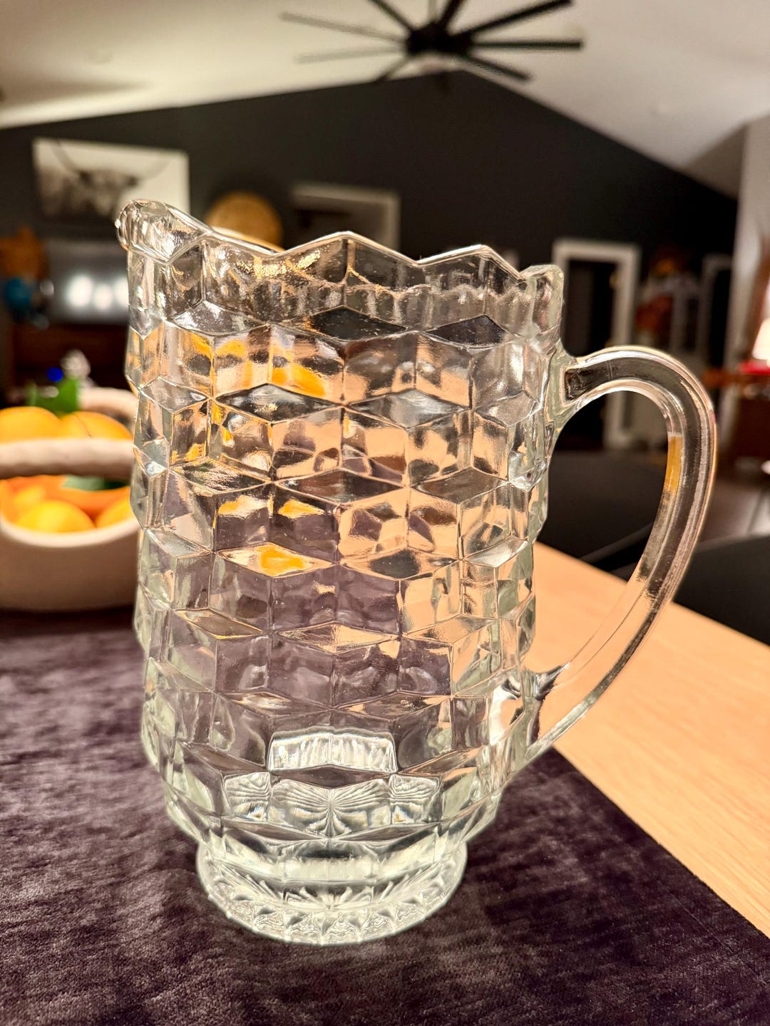 Vintage American Fostoria Pitcher - Etsy