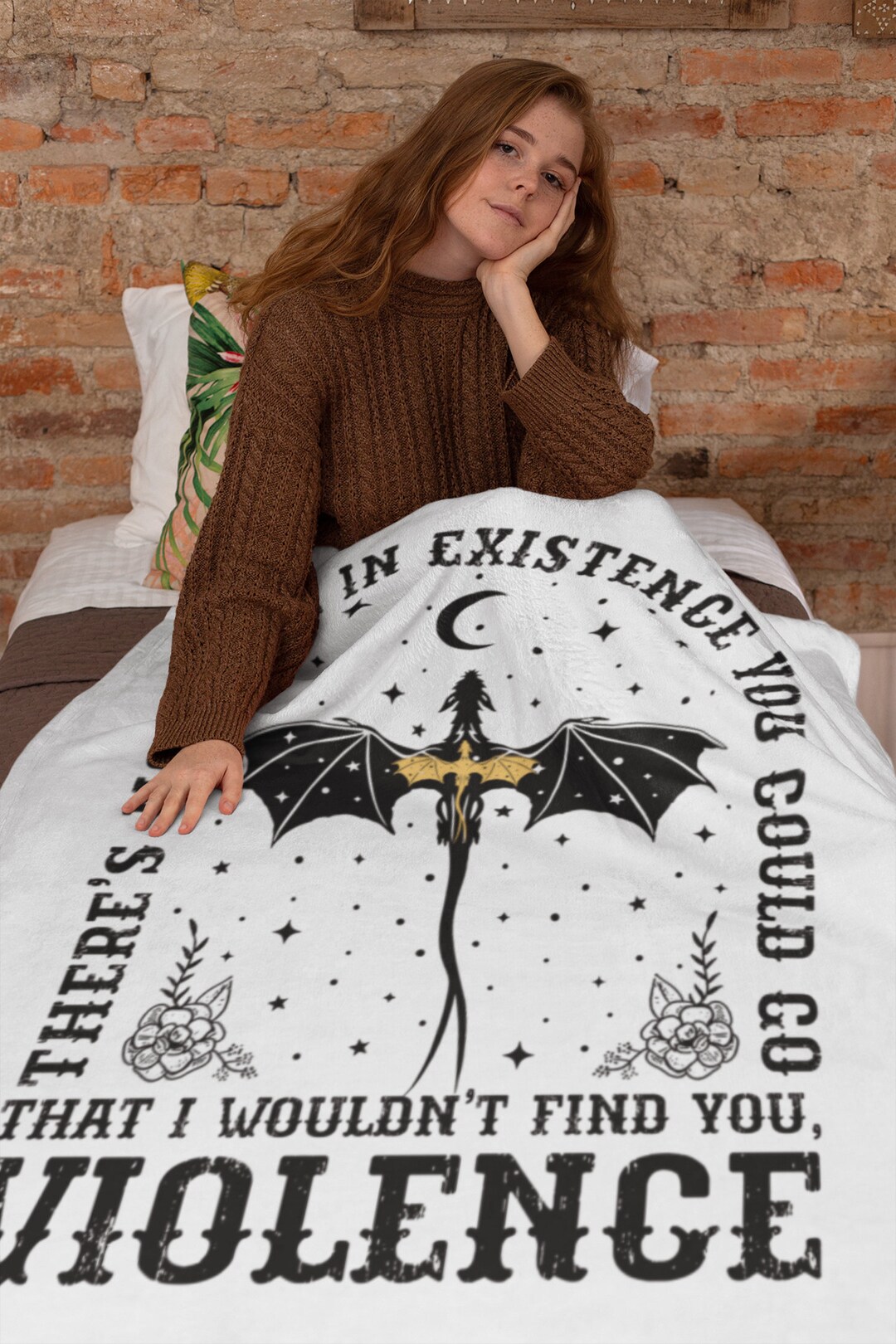 Fourth Wing Inspired Blanket – Cozy up in Strength and Style - Etsy